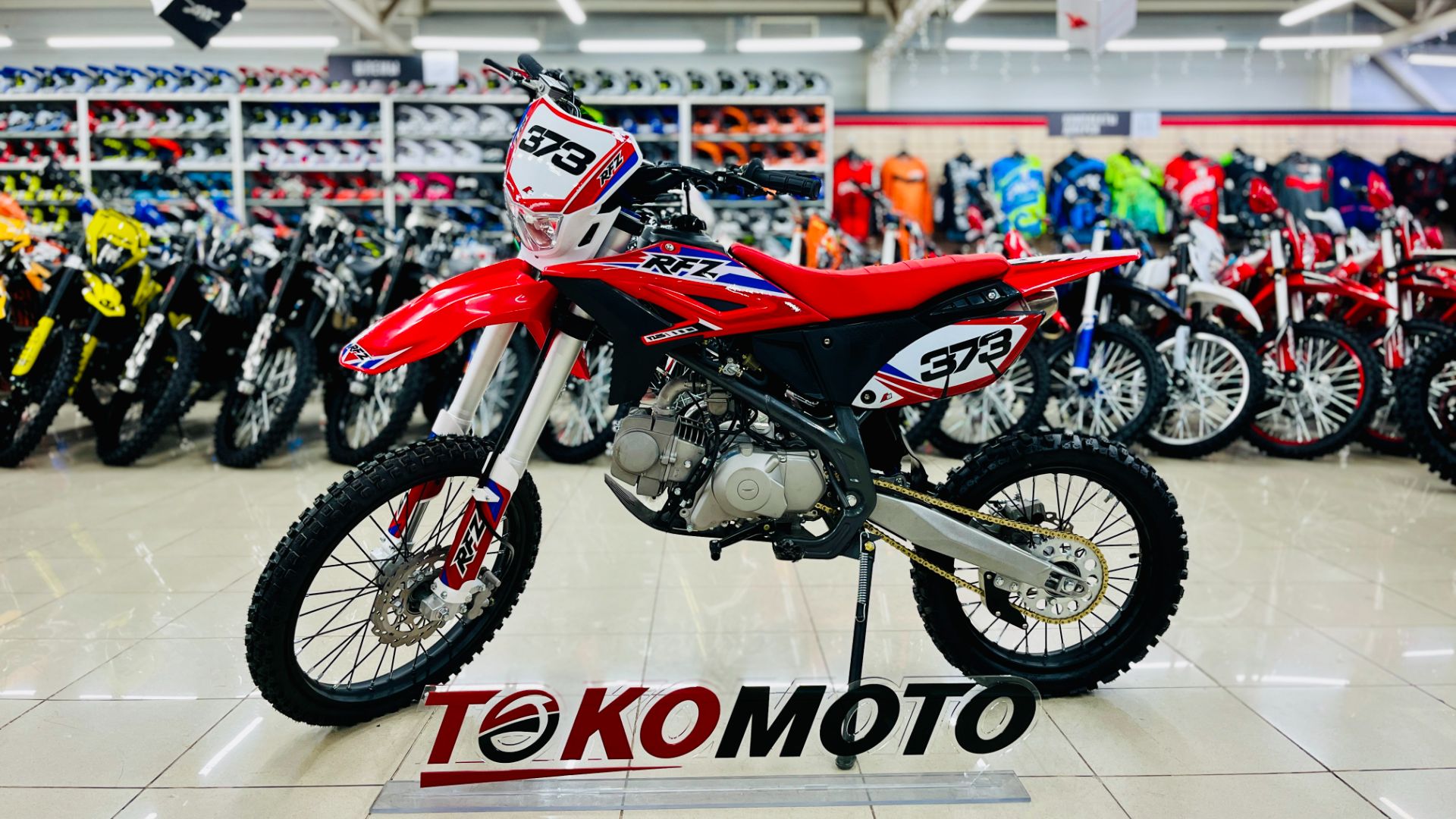 Мотоцикл Кроссовый Apollo RFZ Y 125LE, 19-16, 2024г.в. (Красный) 17 (ВИДЕО)