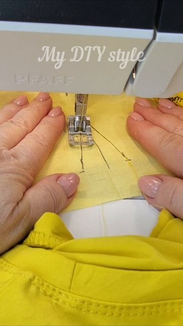 Хитрость при пошиве V-образного выреза ✂️