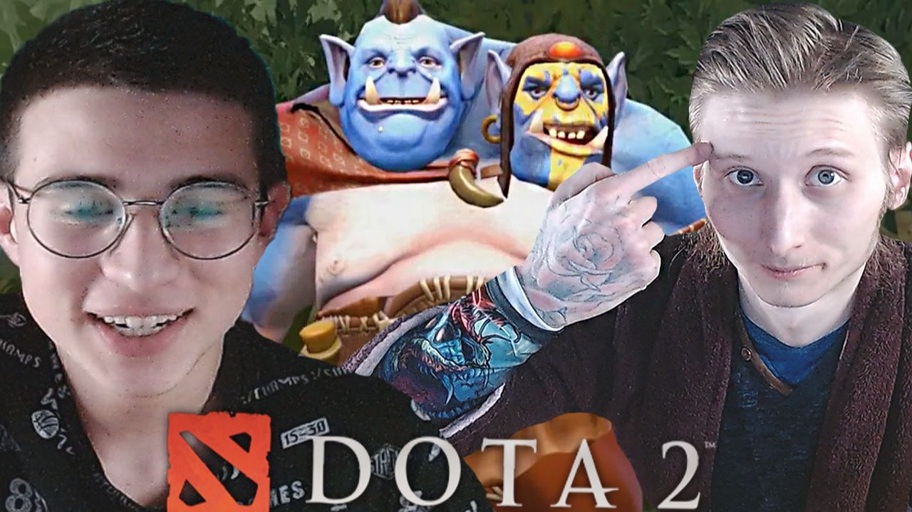 МУСОР НА ОГРЕ РУИНИТ КАТКУ В ДОТЕ 2!ИГРАЕМ С БРАТОМ В DOTA 2!WRAITH KING НА ЛИНИИ С OGRE MAGI