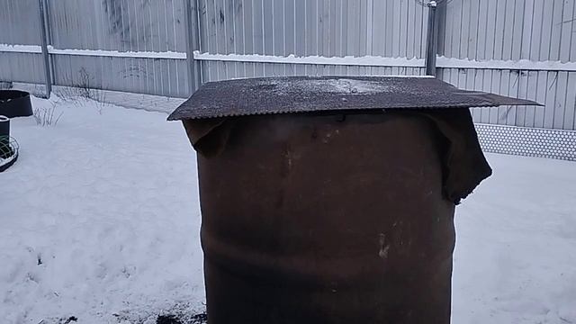 29-12-2025 Копчение гуся 🦢 в самодельной коптильне.