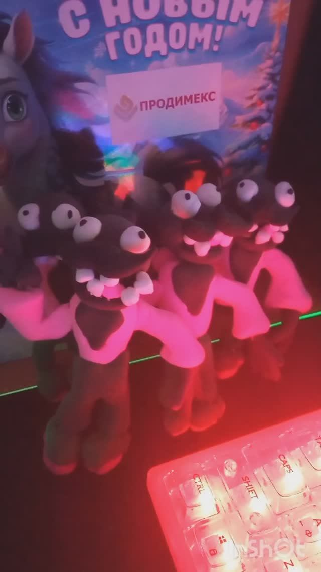 Зомби подтанцовщики из воздушного пластилина