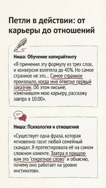 Андре Чаперон - открытые петли (Скрижали инфомаркетинга и копирайтинга - часть 3)