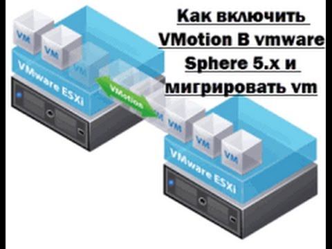 Что такое vmotion и как ее включить в VMware ESXi 5 5 и 6
