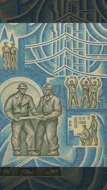 Мозаика Дворца культуры КрасТЭЦ