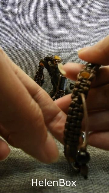 HelenBox: Браслет с Гагатом, Янтарем, Шерлом и Кокосом | #gagat #amber #sherl #coconut #helenbox