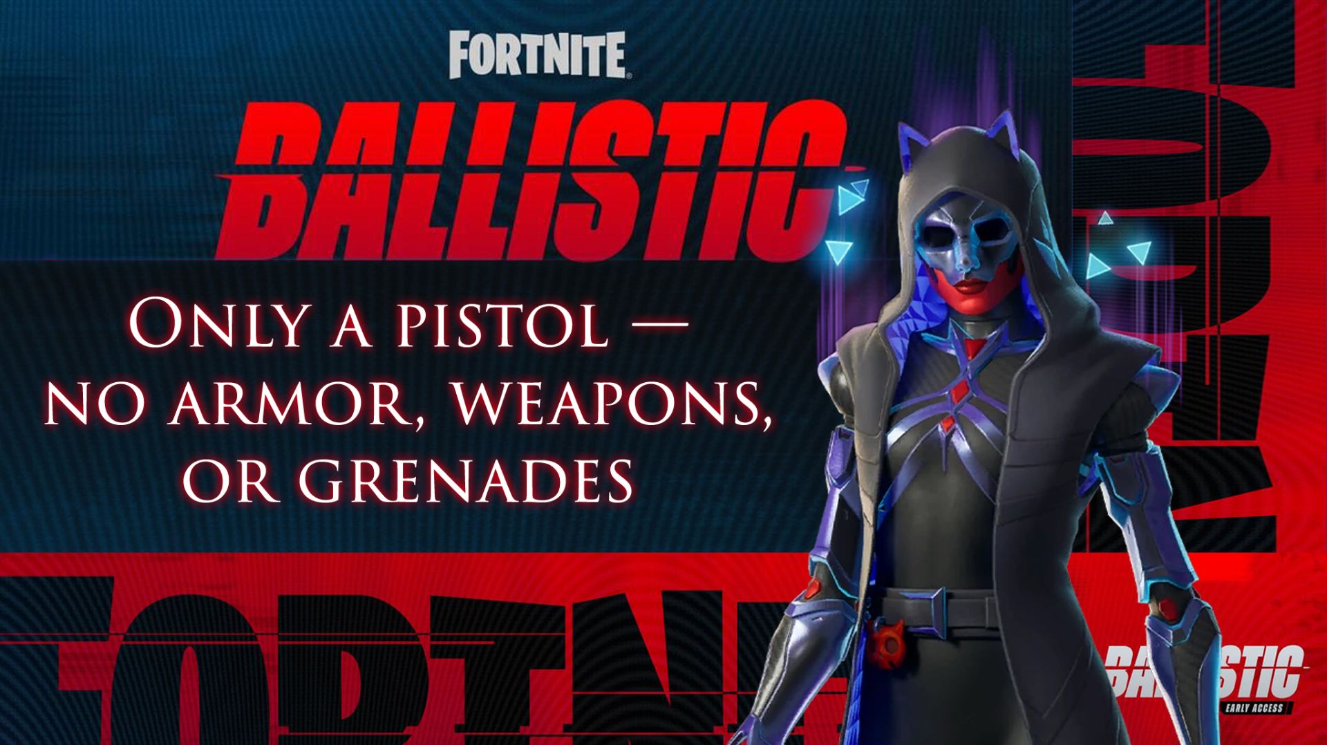 Только один пистолет - без брони, оружия и гранат. Фортнайт: Линия огня.