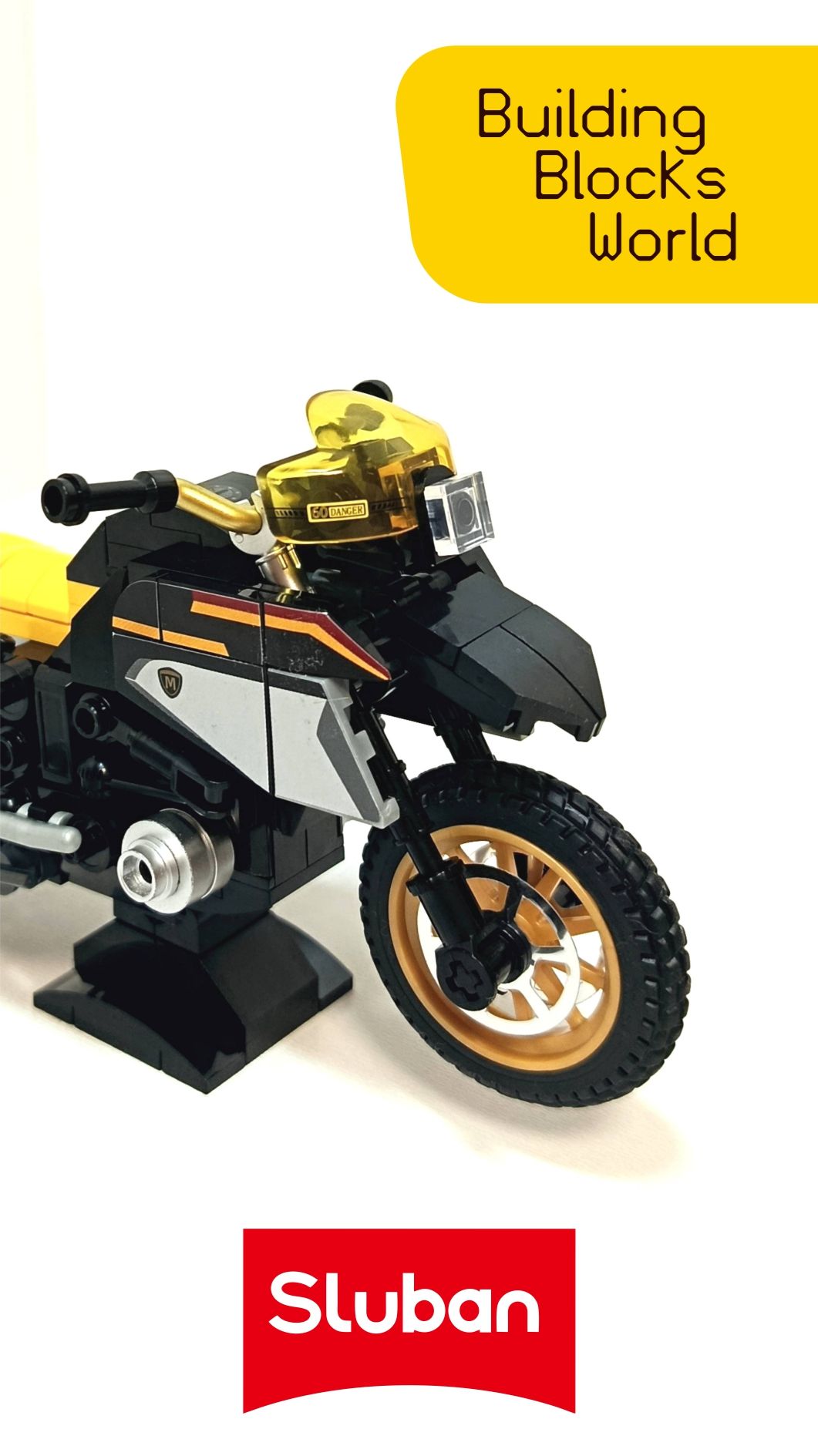 Сборка конструктора "Sluban" серия "Модельки" (M38-B1132) Модель R1250MS #constructor #sluban