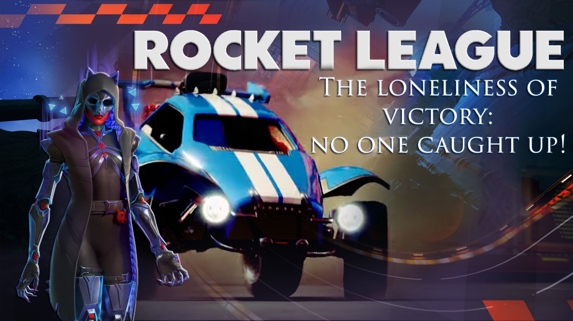 Fortnite:Rocket League - Одиночество победителя, как другие игроки даже не доехали до финиша