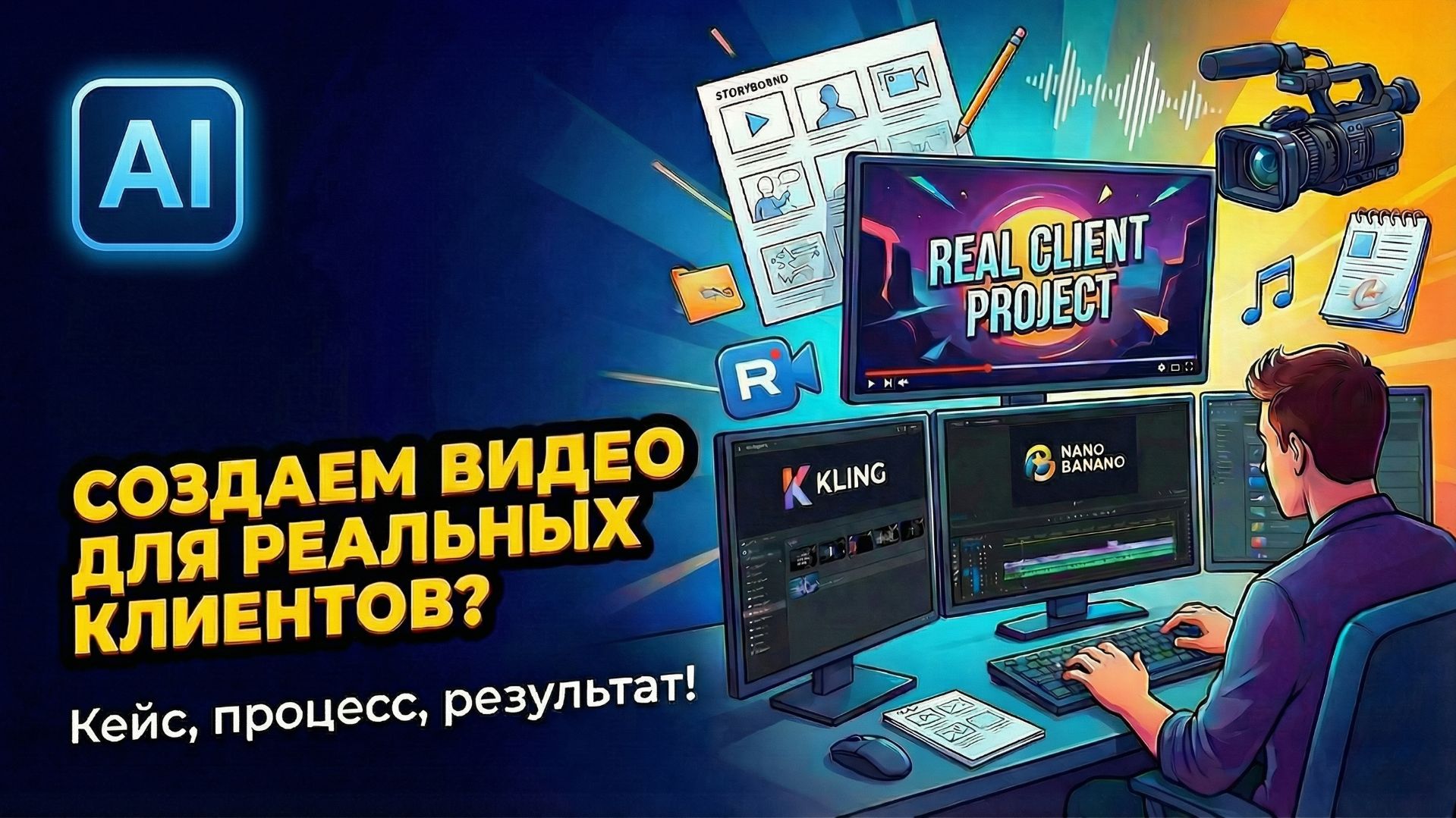 Делаем видеоролик для реальных клиентов с помощью ИИ. Создаем рекламные креативы