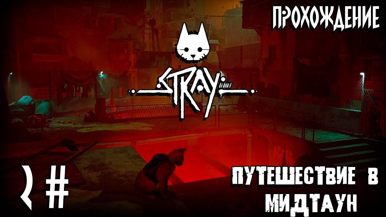 Stray Прохождение Игры На русском Симулятор Кота Путешествие в Мидтаун 2#