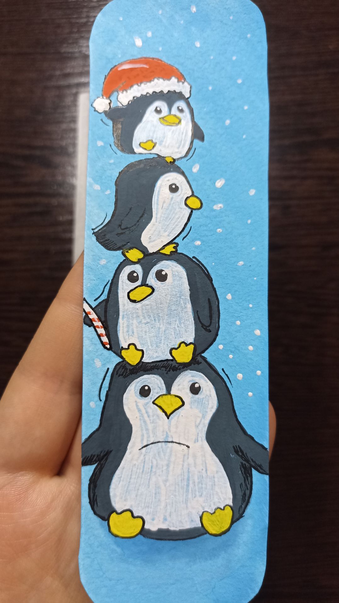 Рисунок гуашью / Пингвины