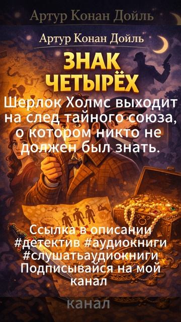 Артур Конан Дойль  Знак четырех     #детектив #аудиокниги #слушатьаудиокниги