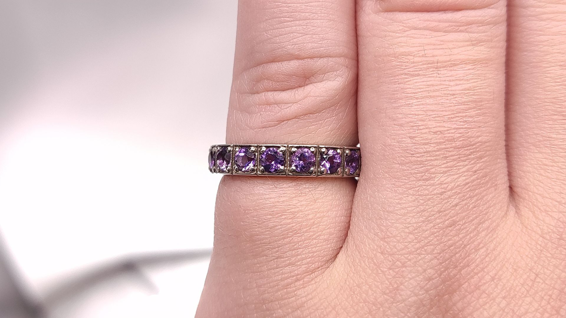 Кольцо с камнями Аметист. Бразилия