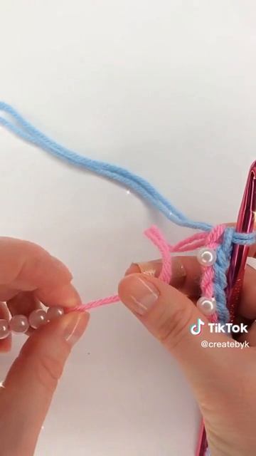 Вязание крючком с бисером