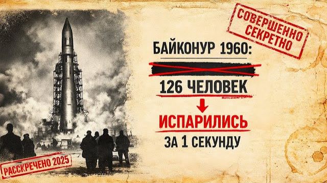 Роковая ошибка СССР: 126 погибших | КАТОСТРОФА Неделина и взрыв на Байконуре в 1960 году