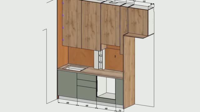 Кухонная мебель. Установили кухню и технику. Дёшево, #своимируками.