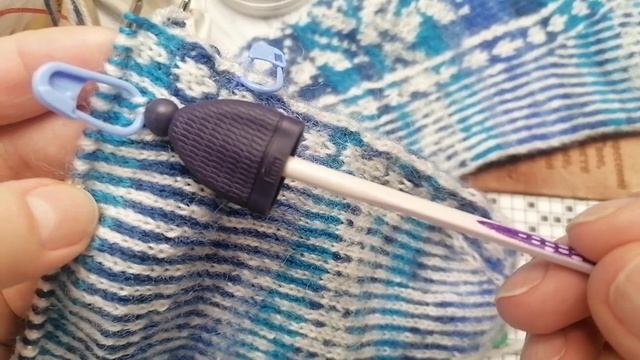 Праздничные носки_МК_вяжем клин подъема