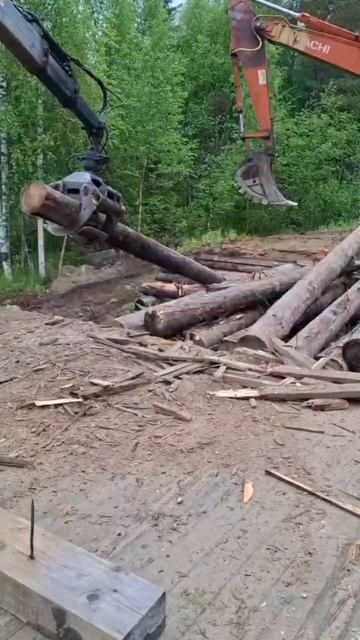 Строительство нового моста,через лесную реку!(разборка)
