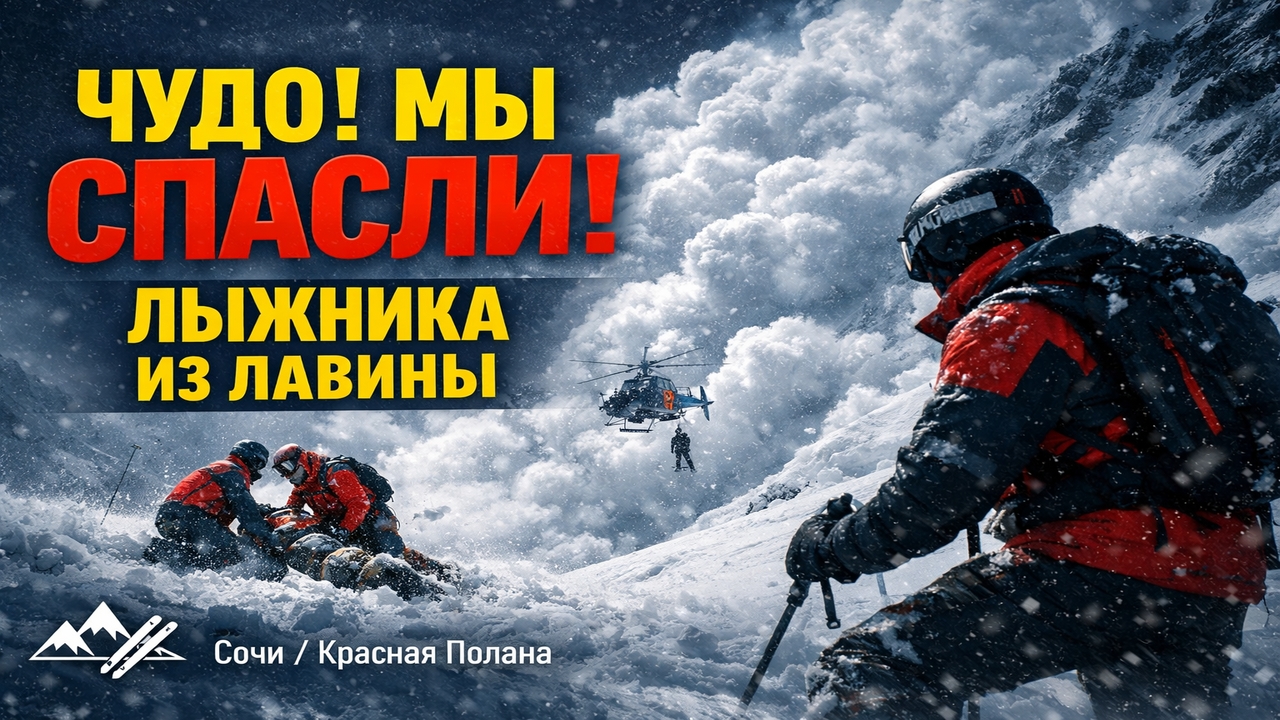 Чудо в Сочи: Девочку откопали из лавины спустя 15 минут