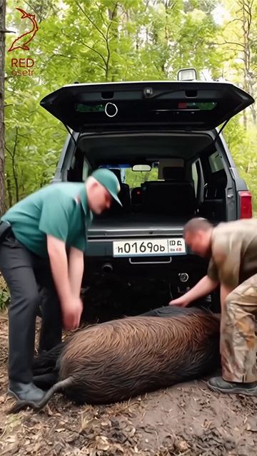 Анекдот от ИИ —Охотник завалил огромного кабана