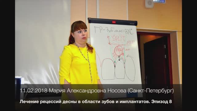 Лечение рецессии десны 11.02.18. Носова Мария. Эпизод 8