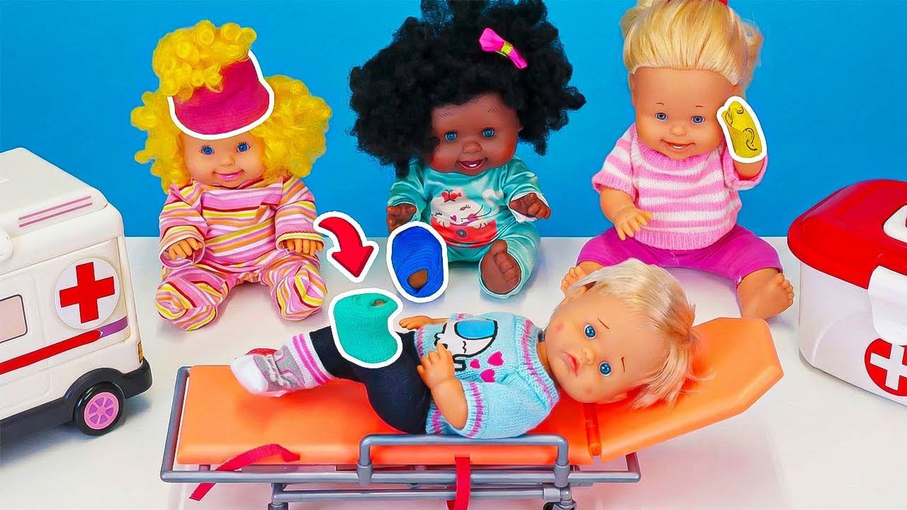👶 Мой детский сад: ДОКТОР для КУКОЛ! 🏥 Весёлый осмотр и яркие перевязки! 😊🌈