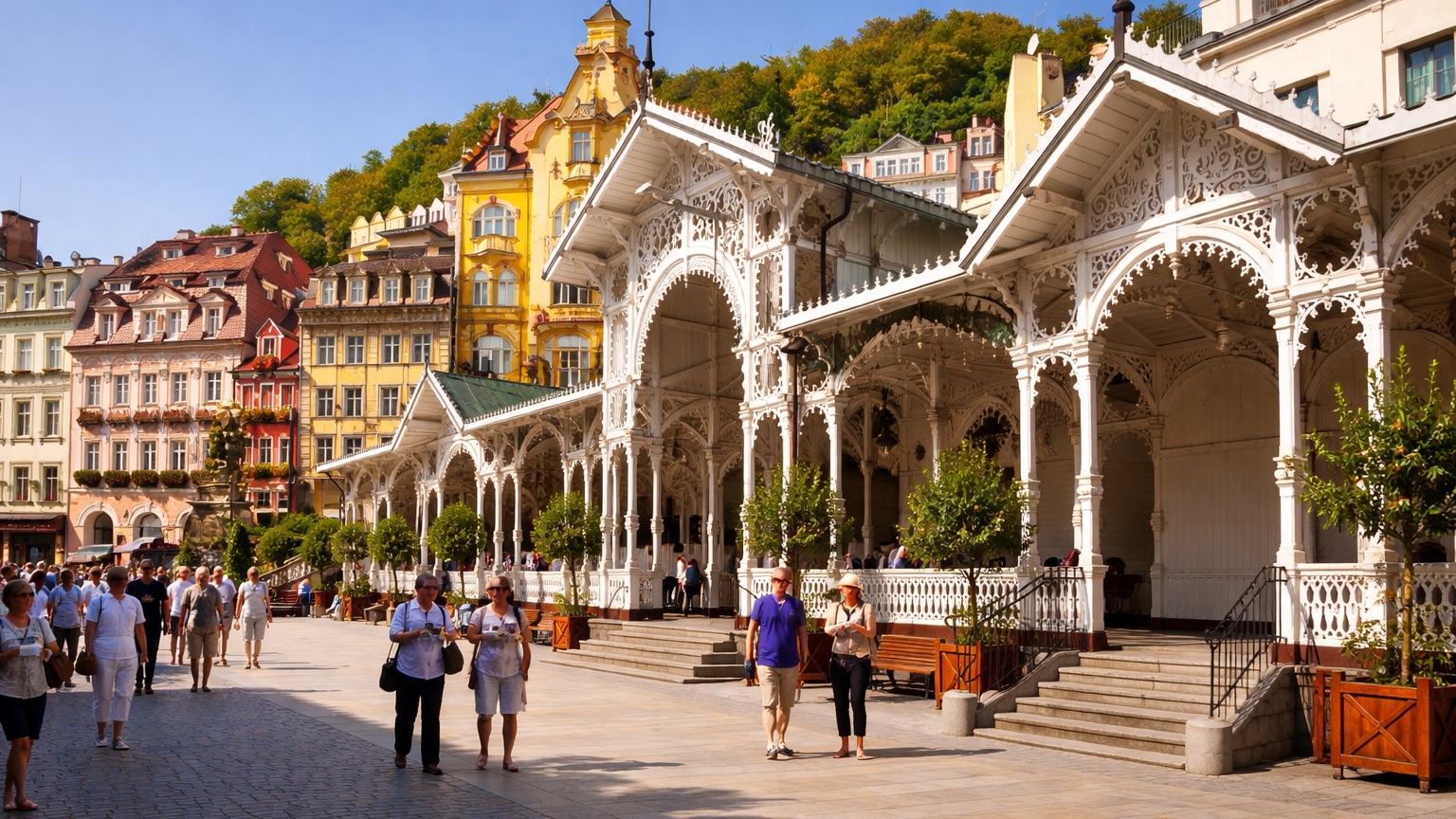 ⭐ Карловы Вары прогулка по городу | Путешествие по Европе | Зимняя ярмарка 2025 | Чехия 4K