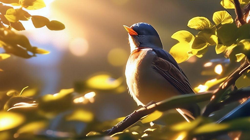 Звуки Природы Для Сна и Релаксации.  Пение Птиц в Красивом Утреннем Лесу.