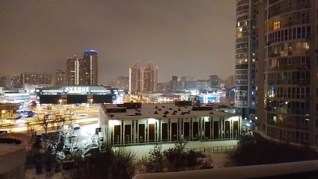 Новогодняя ночь в Москве.