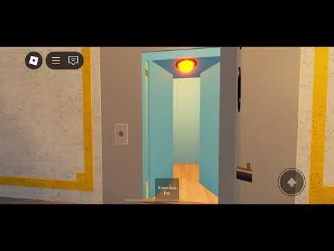 Необычный распашно-автоматический лифт КМЗ в роблоксе!