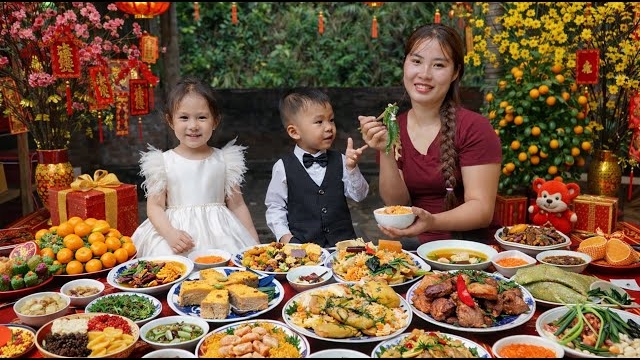 Домашние дела и торговля на рынке. Первый день 2026 года вместе с детьми. Дуонг