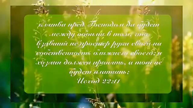 22 ГЛАВА КНИГИ ИСХОД