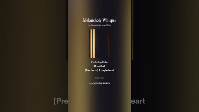 Melancholy Whisper. Меланхоличный шепот