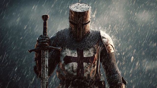 Крестоносец белой бури - Гимн тамплиеров, григорианские песнопения