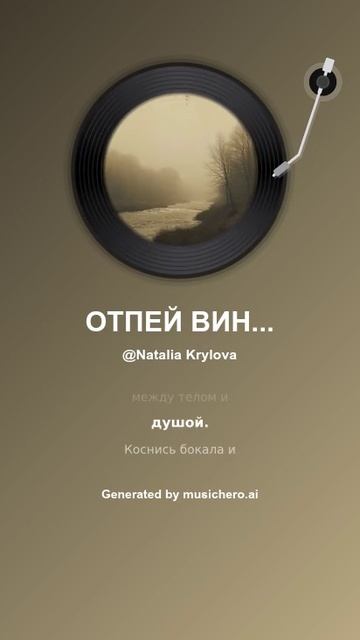 ОТПЕЙ ВИНА. На стихи Татьяны Кайсаровой (4)