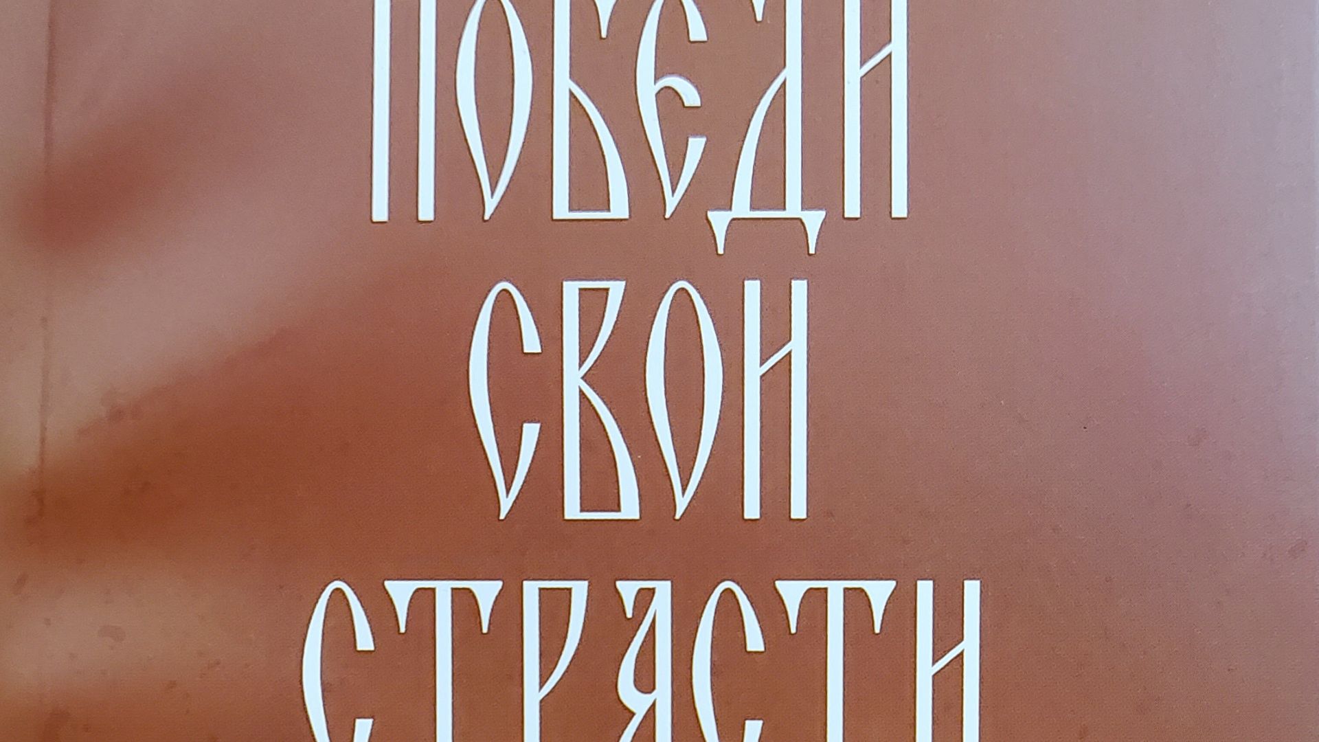 Автор: Архимандрит Василий (Бакояннис) Книга: "Победи свои страсти."