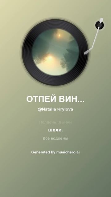 ОТПЕЙ ВИНА. На стихи Татьяны Кайсаровой (5)