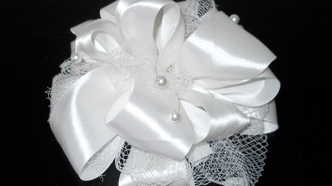 Бант резинка для волос Хризантема