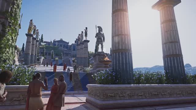Прогулка по Древним Афинам 420 года до н.э. в Assassin’s Creed: Odyssey. [2К]