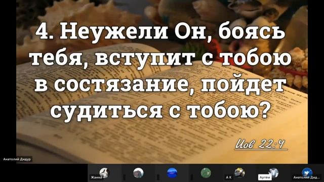 22 ГЛАВА КНИГИ ПРОРОКА ИОВА