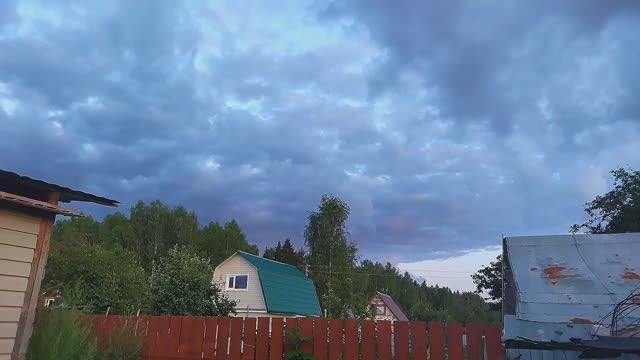 Таймлапс (TimeLapse) "Вечернее небо"