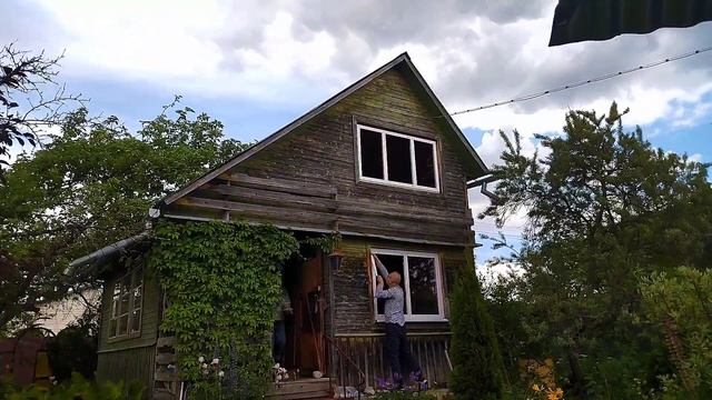 Таймлапс (TimeLapse) "Установка новых окон надаче"