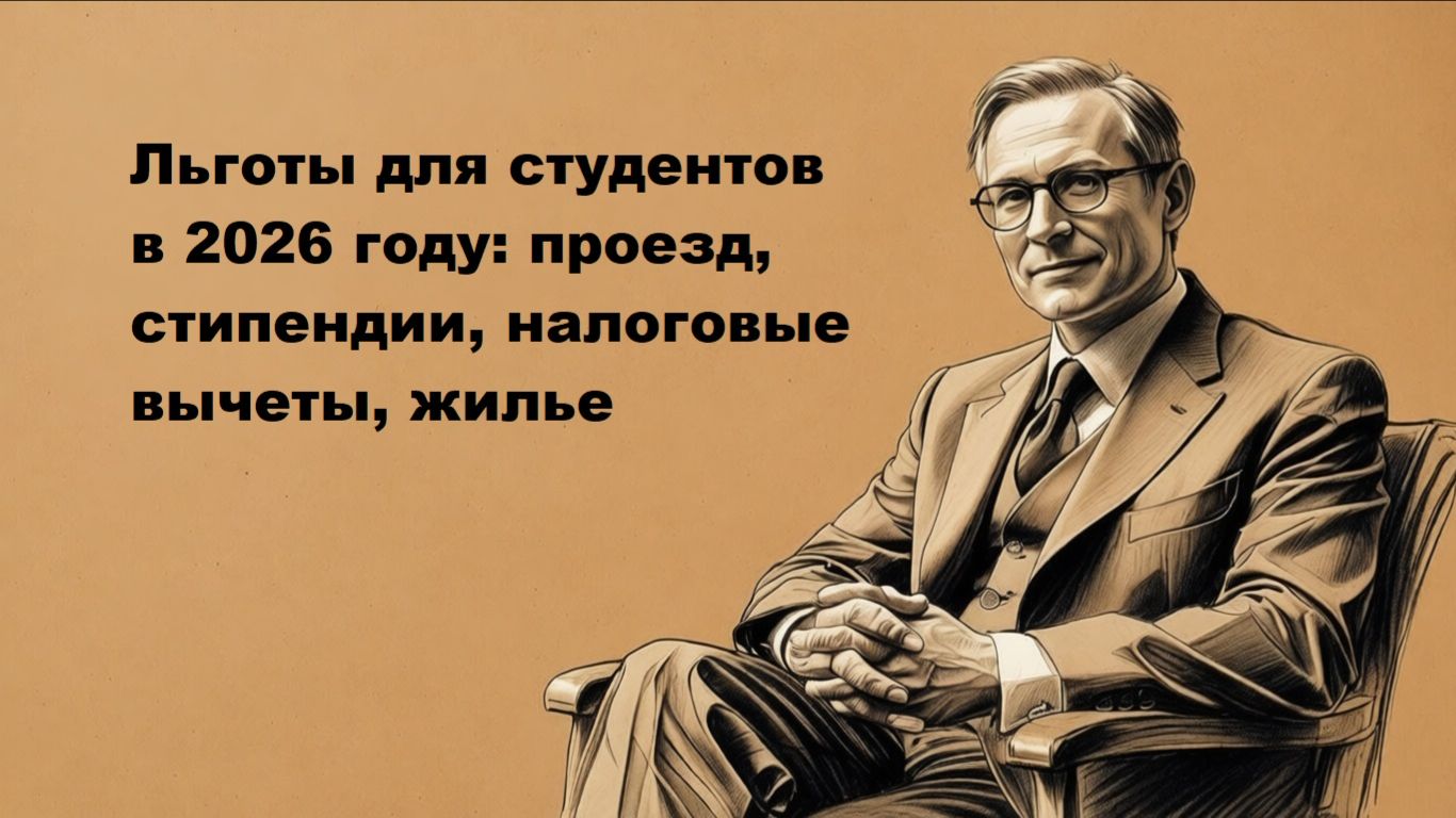 Льготы для студентов в 2026 году: проезд, стипендии, налоговые вычеты, жилье