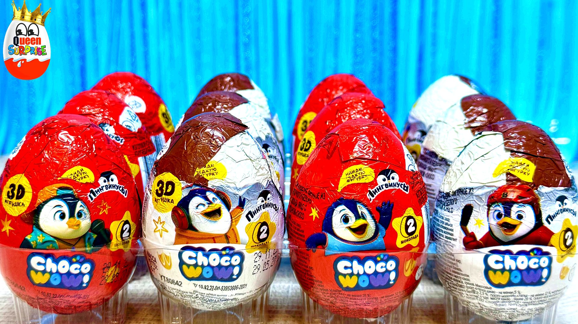 Пингвинусы Choco WoW! Сюрпризы,3Д Игрушки,Ищем Редкого Пингвина, Kinder Surprise unboxing