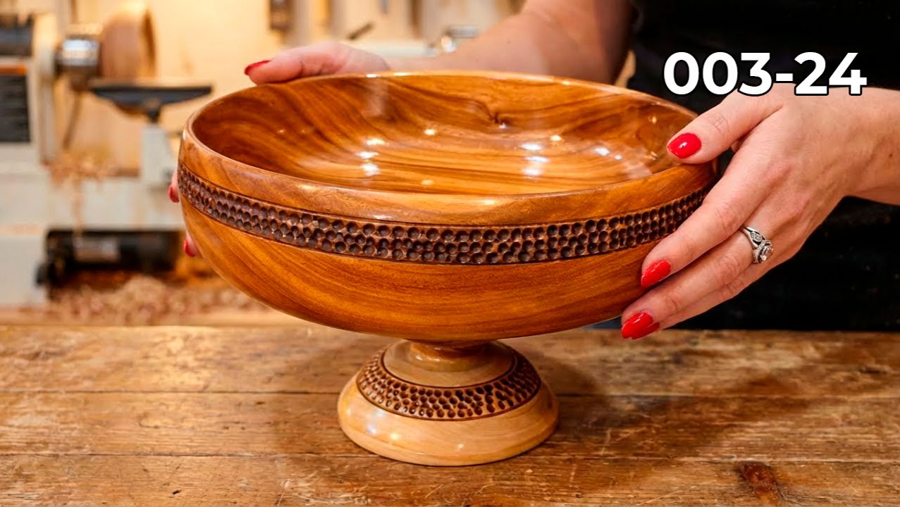 Токарные работы по дереву Мастер класс Токарка по дереву  Конфетница Фруктовница  из дерева