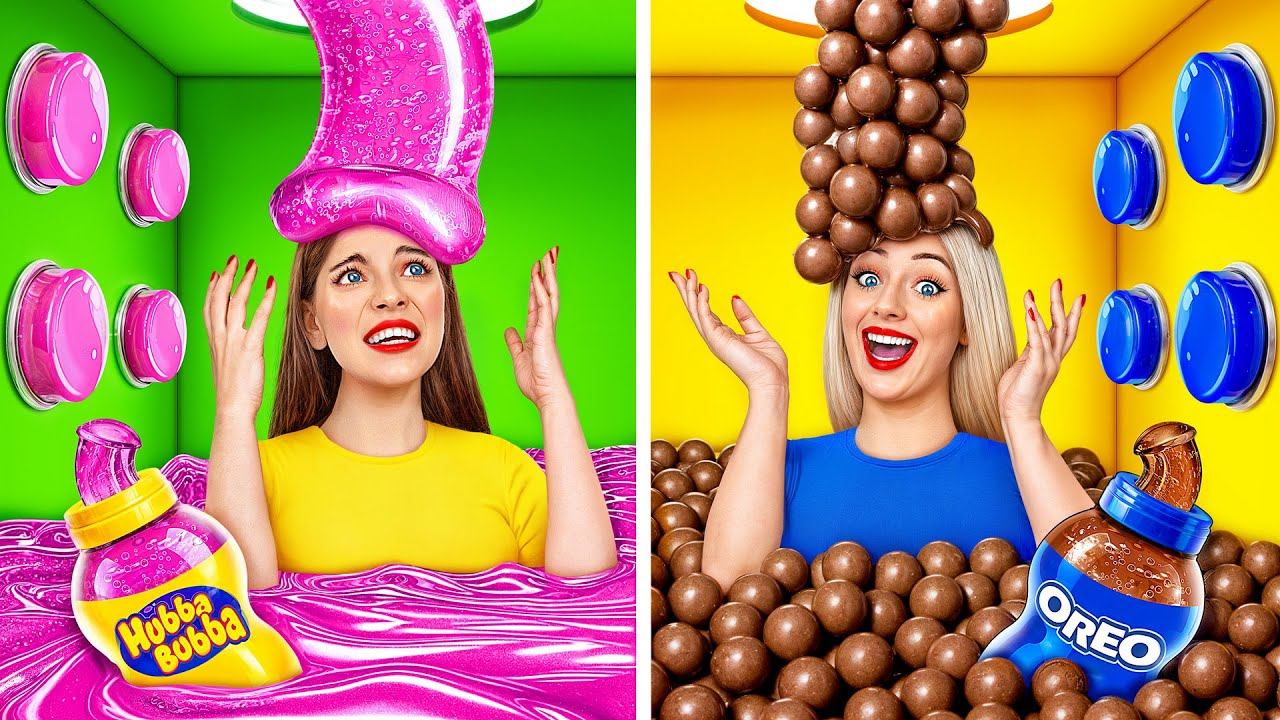 1000 Загадочных Кнопок и Только Одна Тебя Спасет Челлендж c Вилли Вонка от Multi DO Challenge