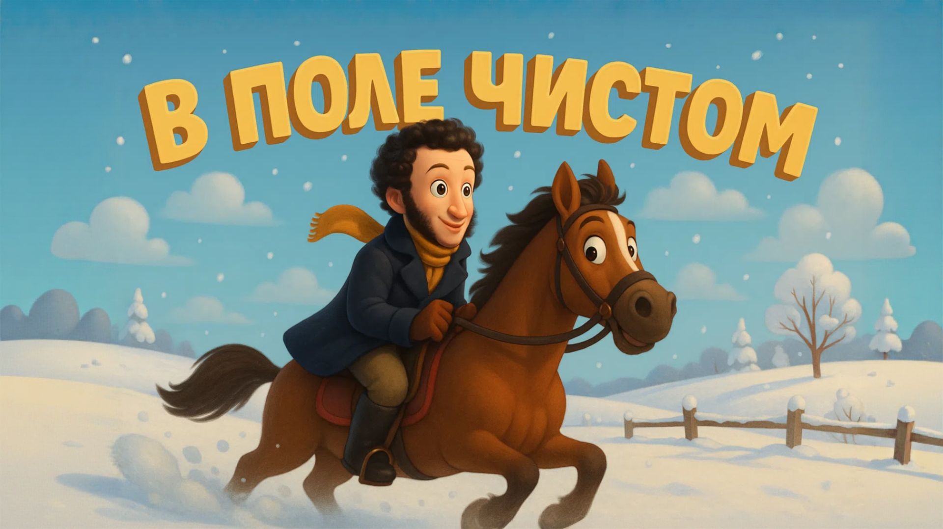 Песня ПУШКИН В поле чистом серебриться! Песни на стихи. Стихи про зиму. Новогодний Пушкин