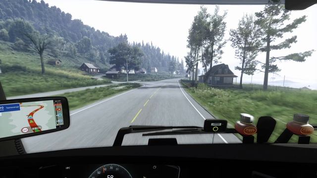 Реалистичный поездка в Euro Truck Simulator 2 на Volvo FH5 по Скандинавии. [4К]