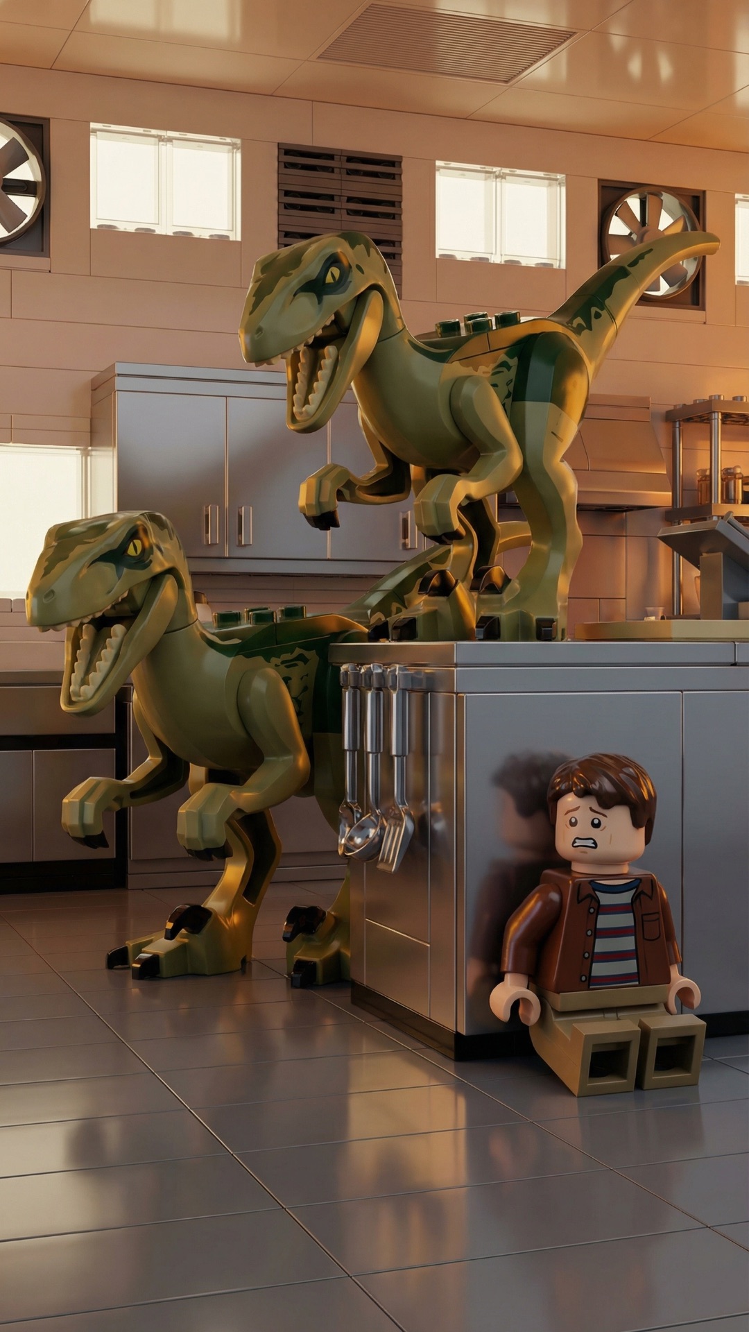 LEGO Jurassic park 1 Велоцирапторы мультфильм
