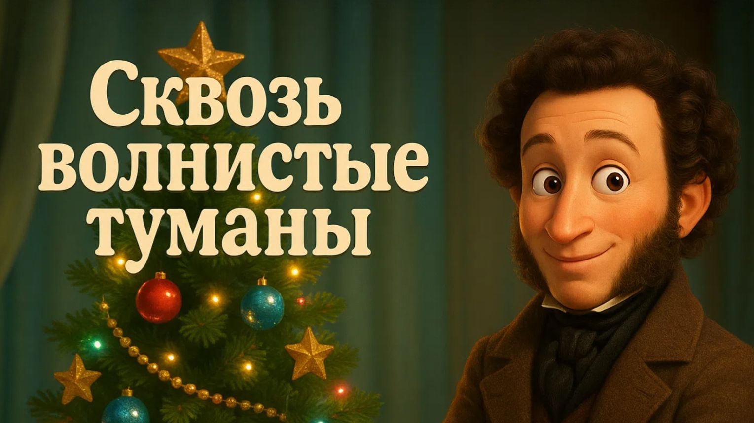 ПЕСНЯ Сквозь волнистые туманы! Пушкин стихи. Новогоднее настроение!